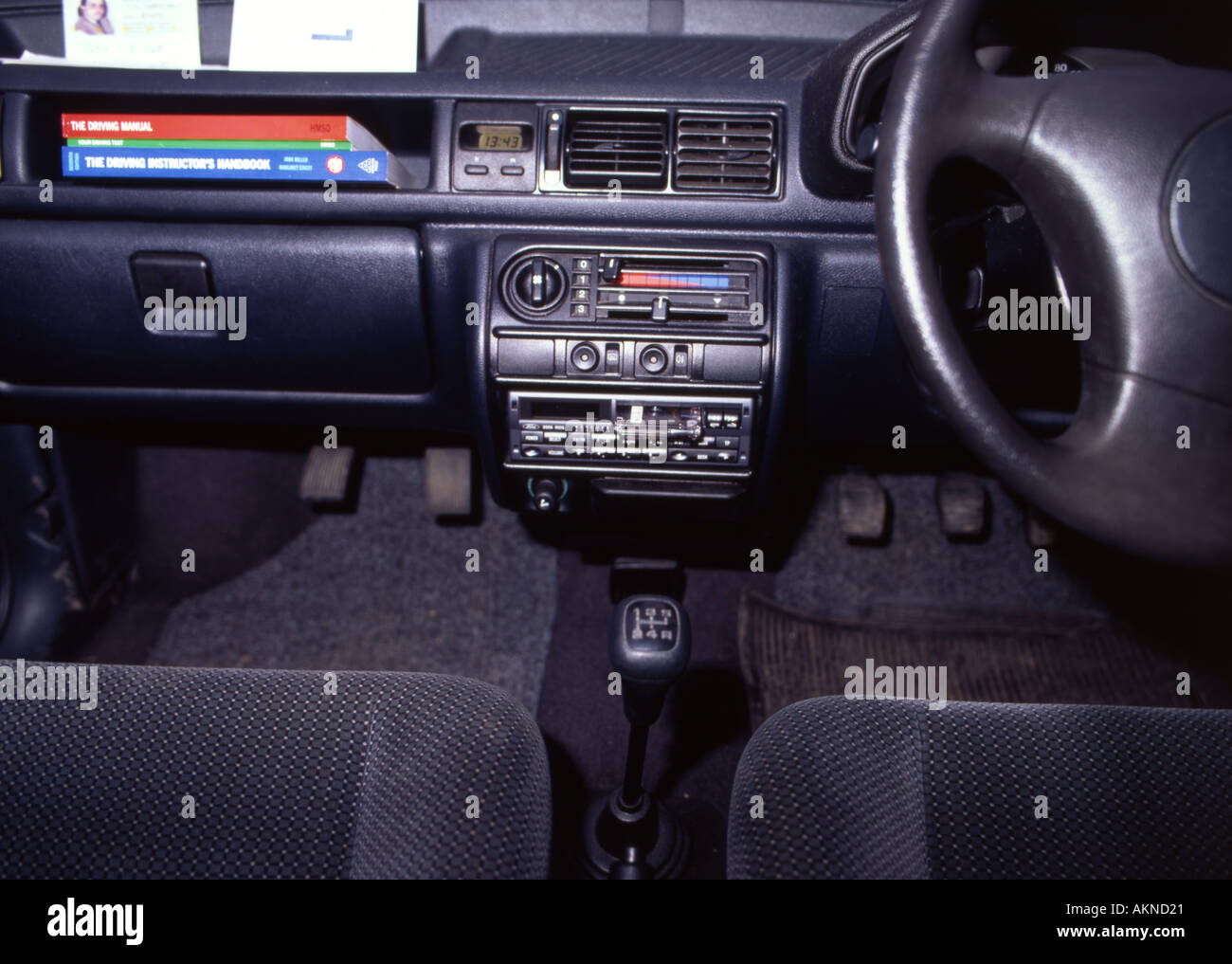 Driving Instruction in car Stock Photo - Alamy