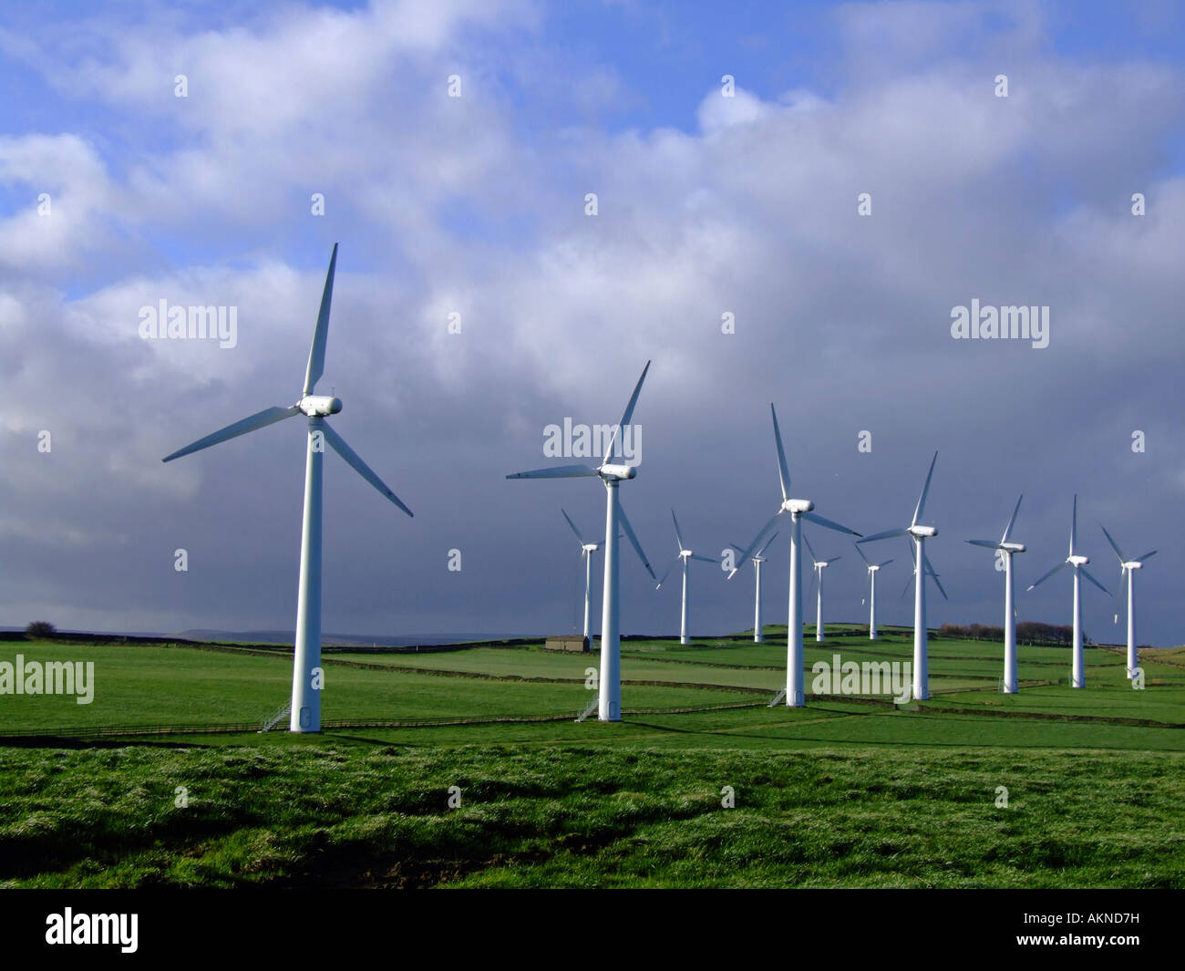 Royd Moor Wind Farm, Penistone, South Yorkshire, England Stock Photo ...