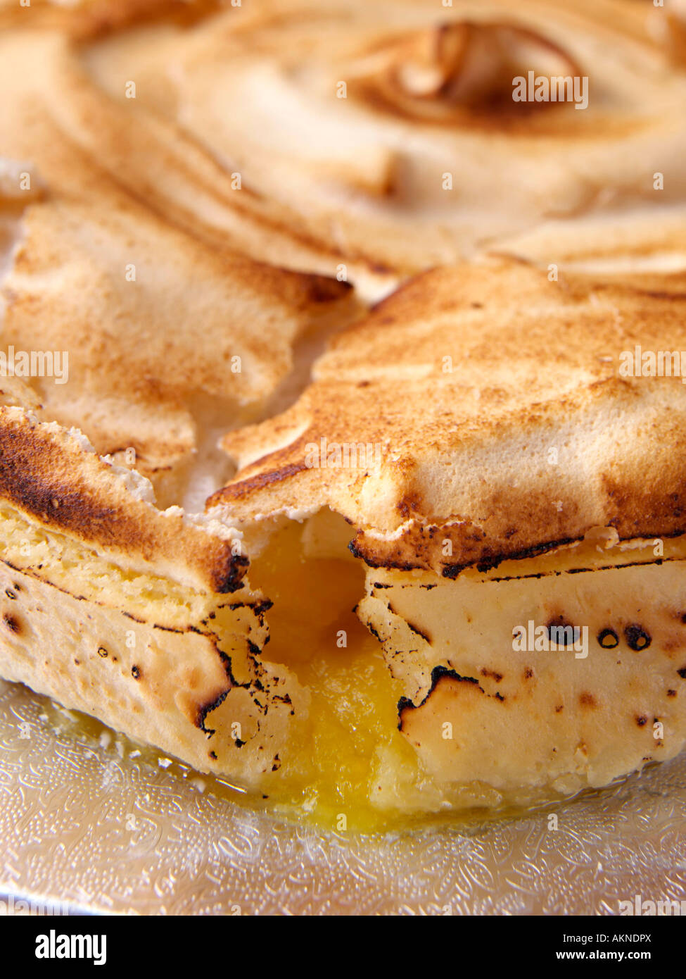 English lemon meringue cakes desserts editorial food Stock Photo - Alamy
