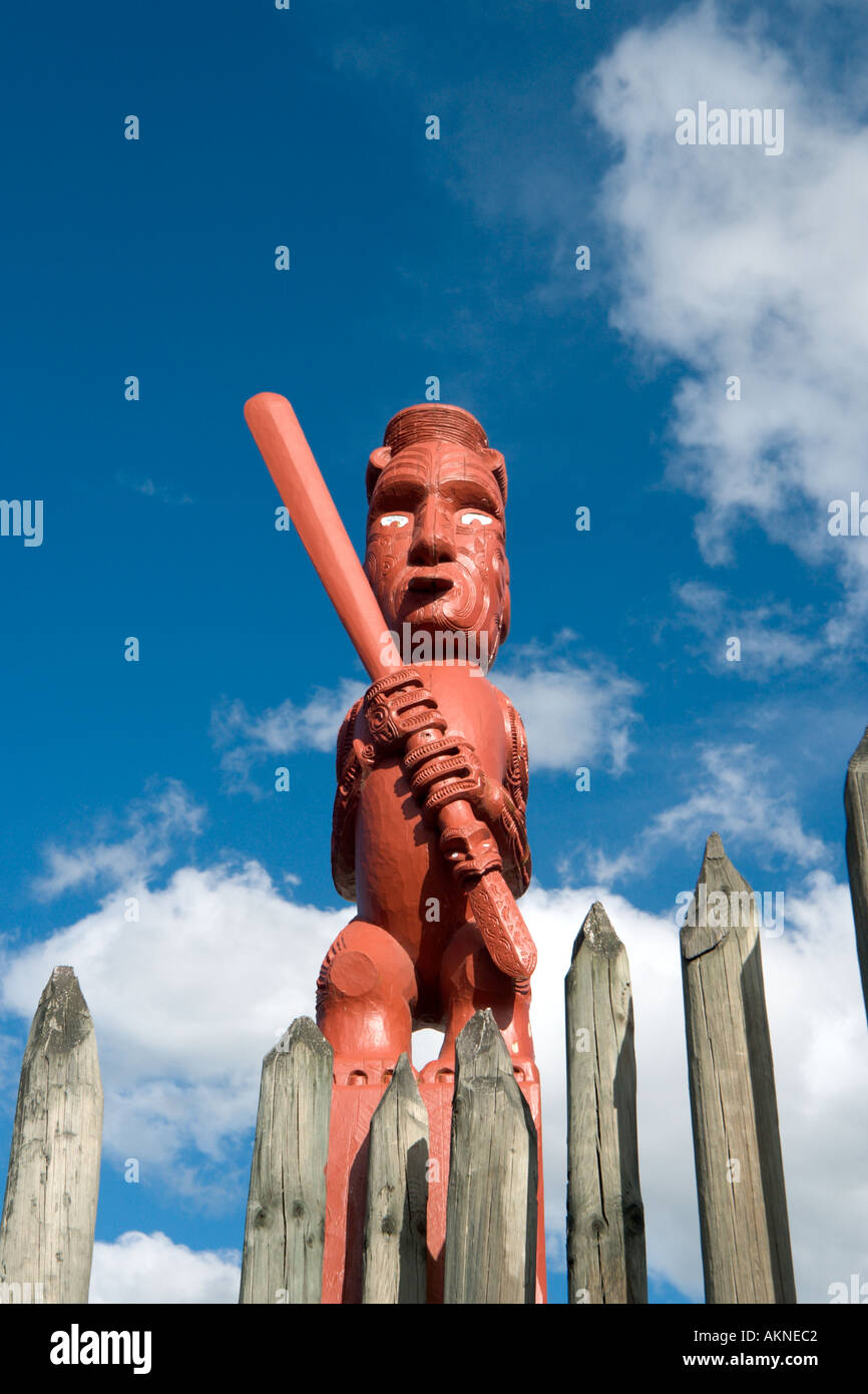 Wood carving at the Maori Arts and Crafts Institute, Whakarewarewa ...