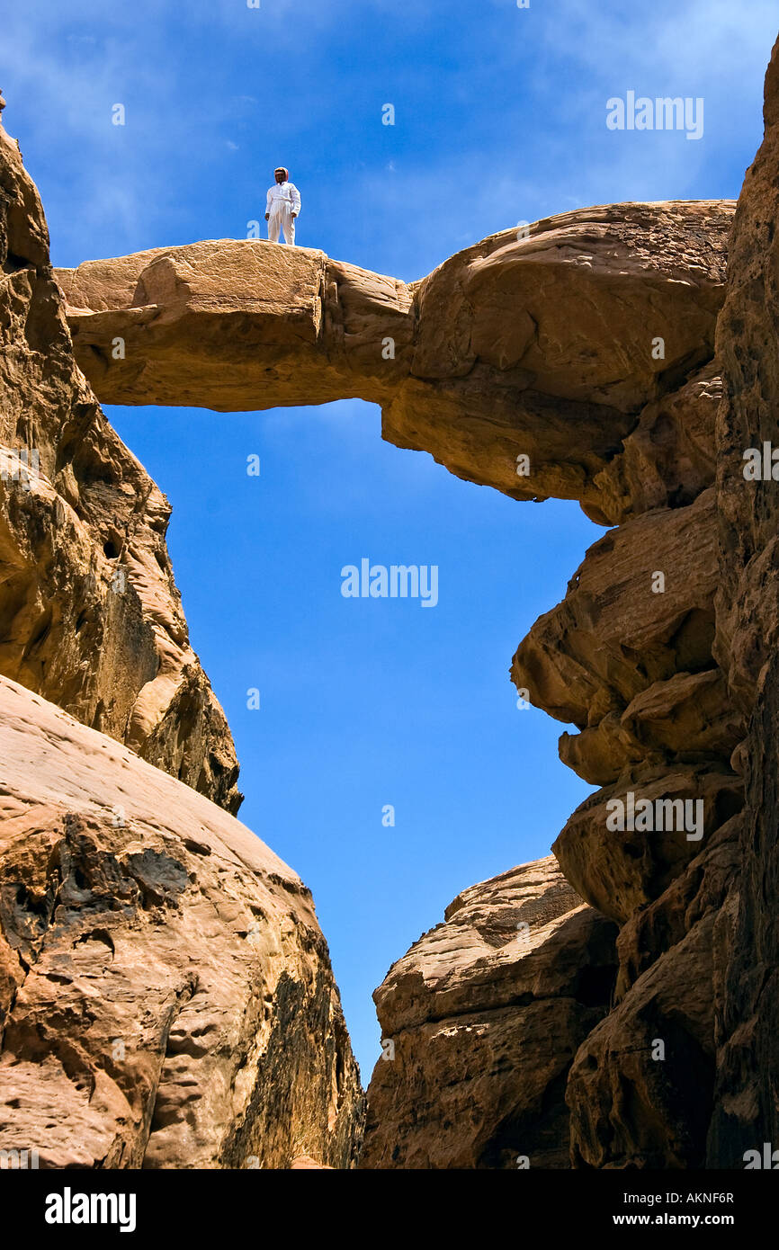 Wadi Rum desert, Burdah Arch, Jordany Stock Photo - Alamy
