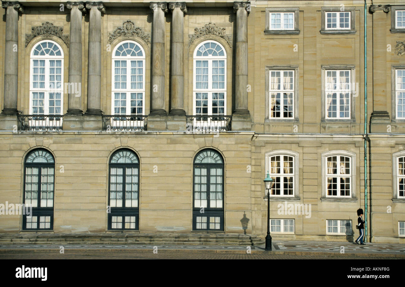 Denmark, Zealand, Copenhagen, Amalienborg Palace, Rococo style from ...