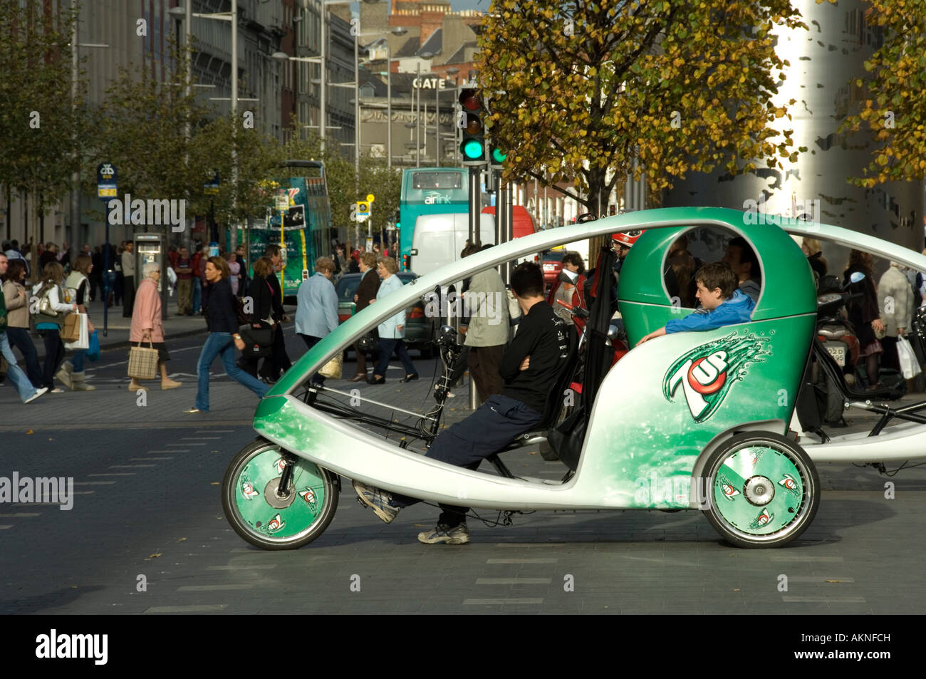 muscle powered rickshaw style bicycle vehicles Ecocabs free to use on ...