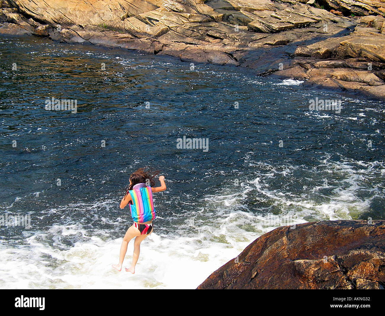 Girl diving into lake hi-res stock photography and images - Alamy