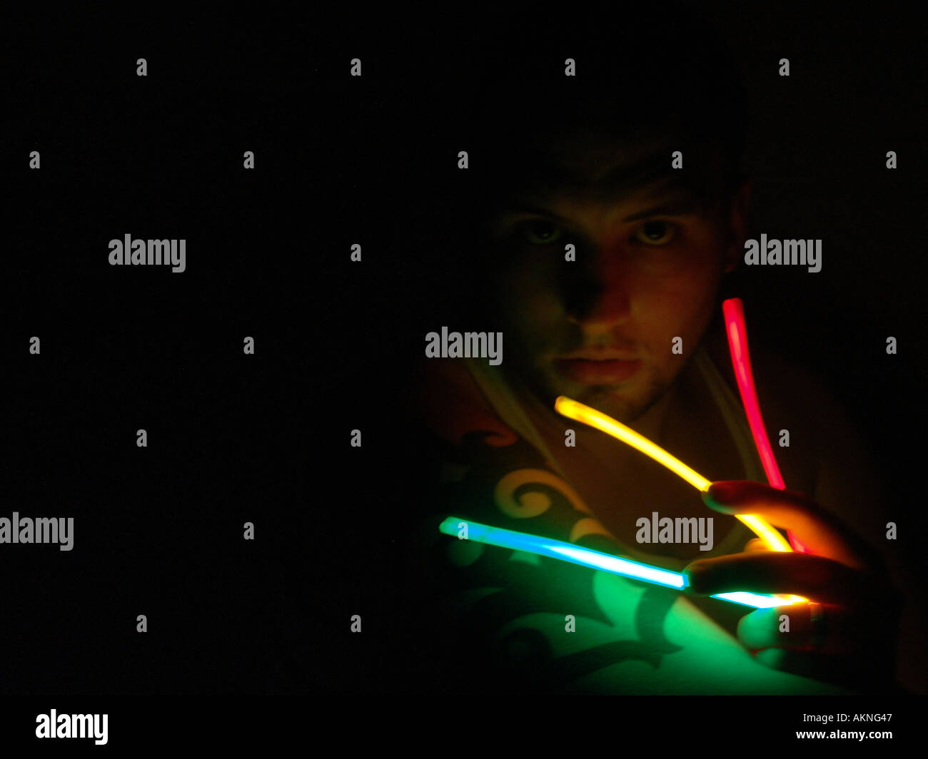 Light ray glow stick Stock Photo - Alamy