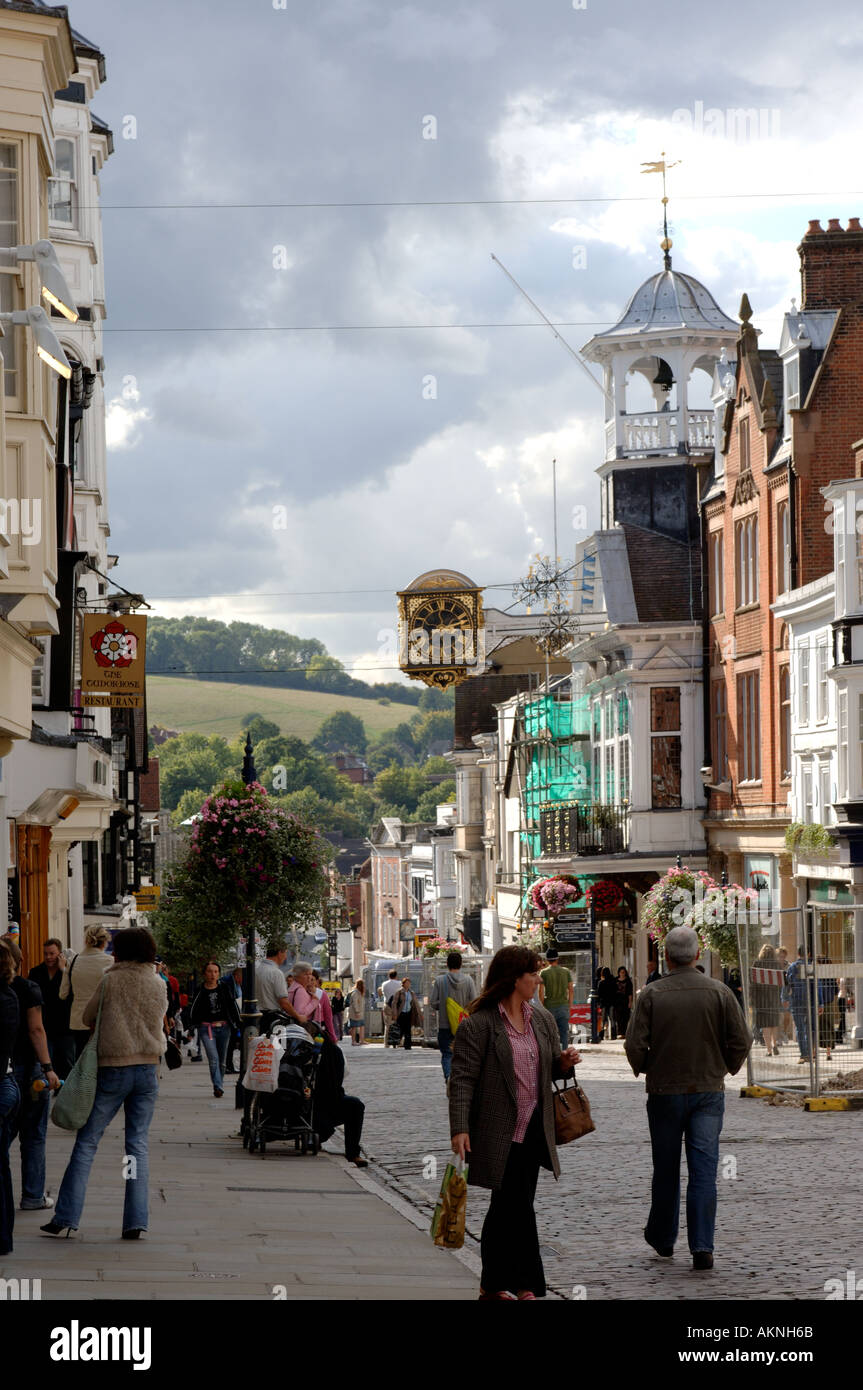 High Street Guildford Surrey England UK Stock Photo - Alamy