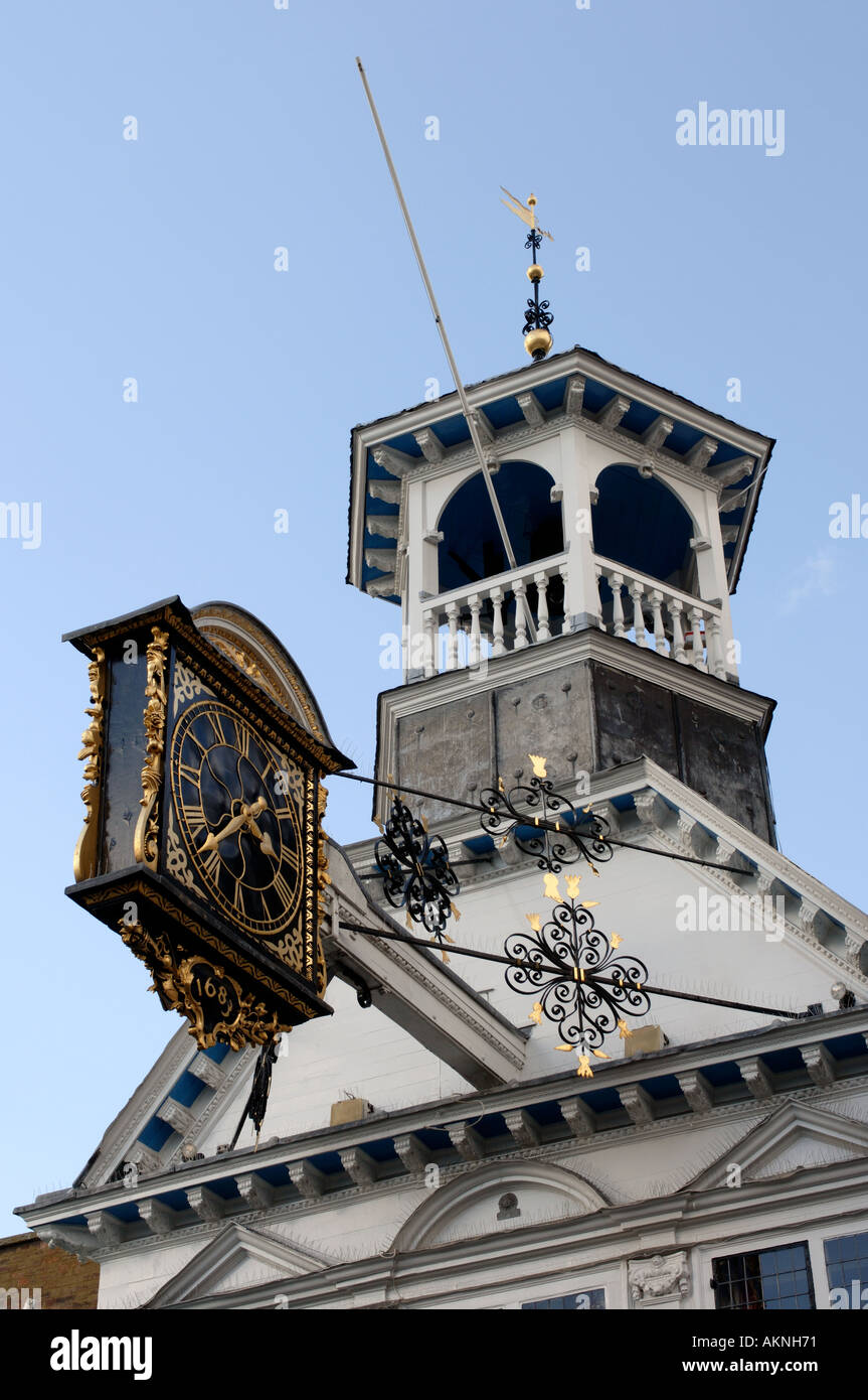 Guildhall Clock High Street Guildford Surrey England UK Stock Photo - Alamy