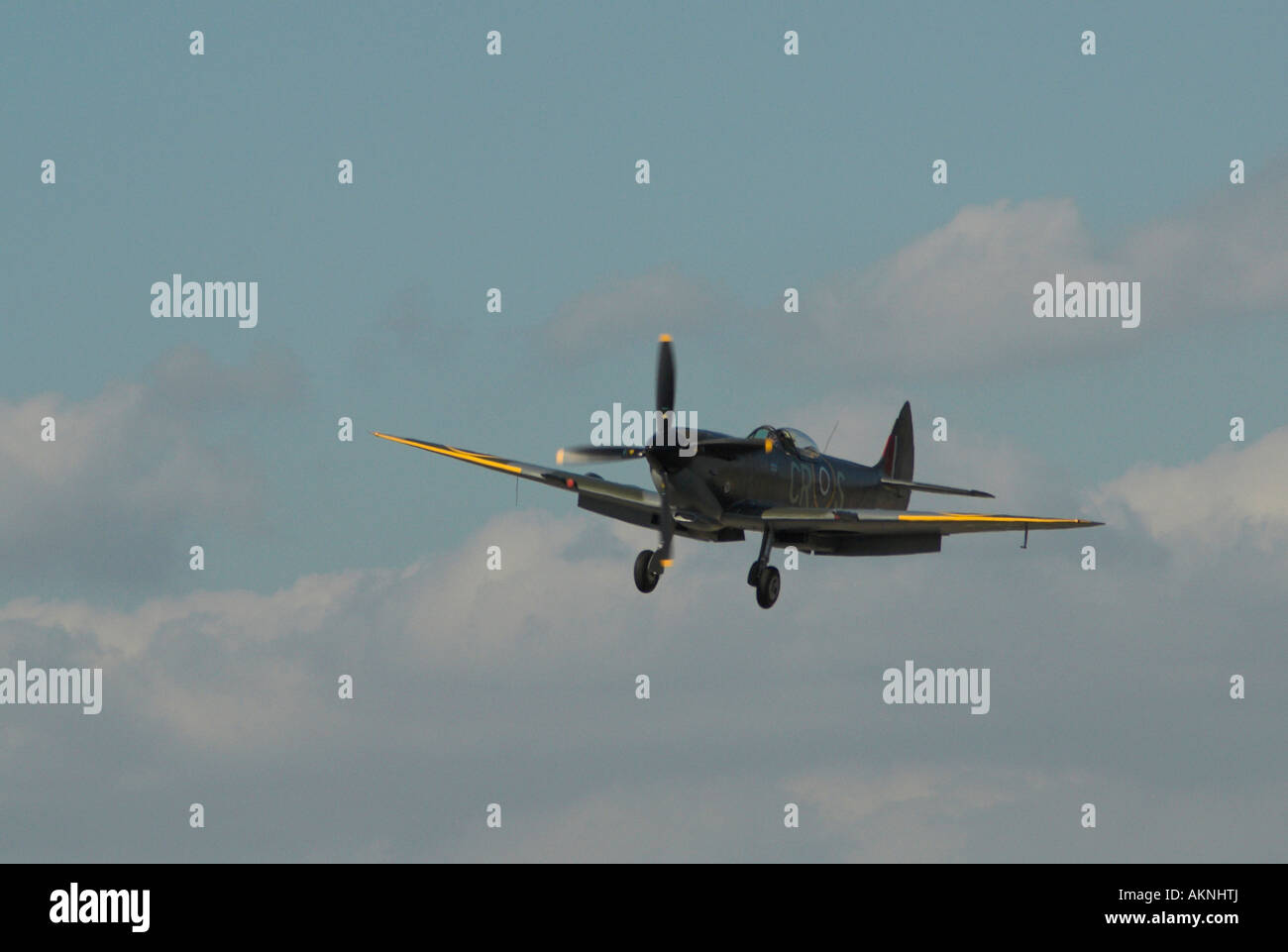 Spitfire TD248 (G-XOVI) Mk.XVIe in flight at the Shoreham Airshow, 2007 ...