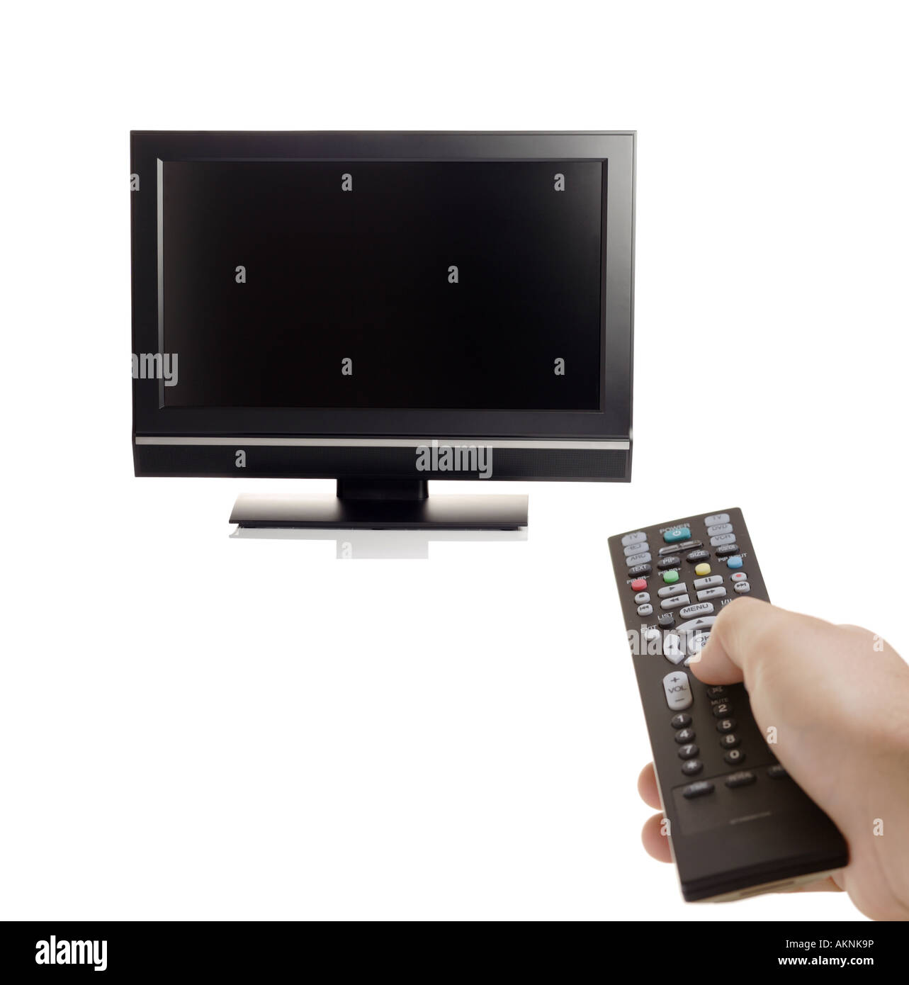 Flat screen tv and remote isolated hi-res stock photography and images ...