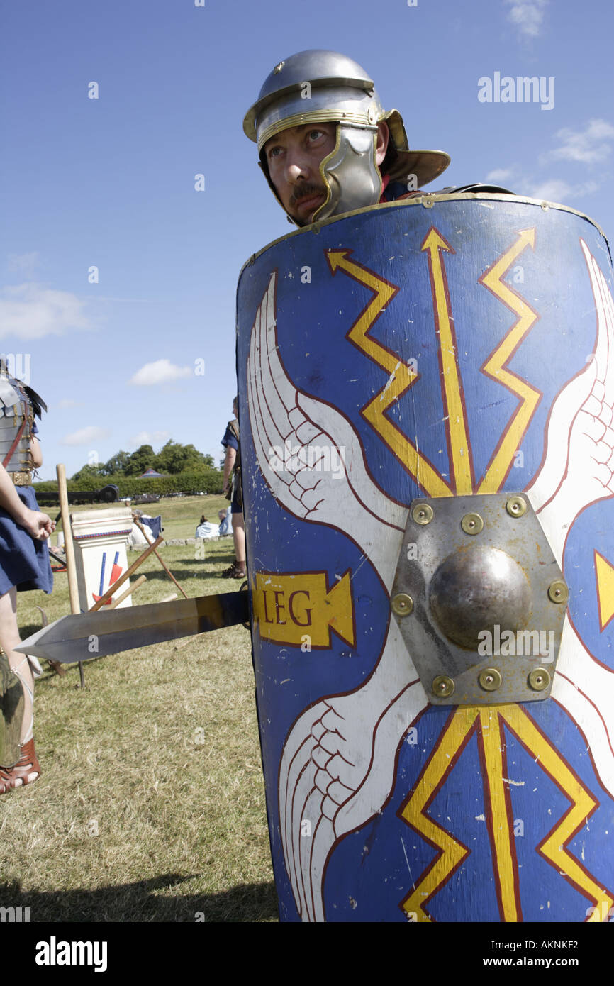 Corbridge Hadrian Wall Roman soldier with scutum shield sword a gladius ...