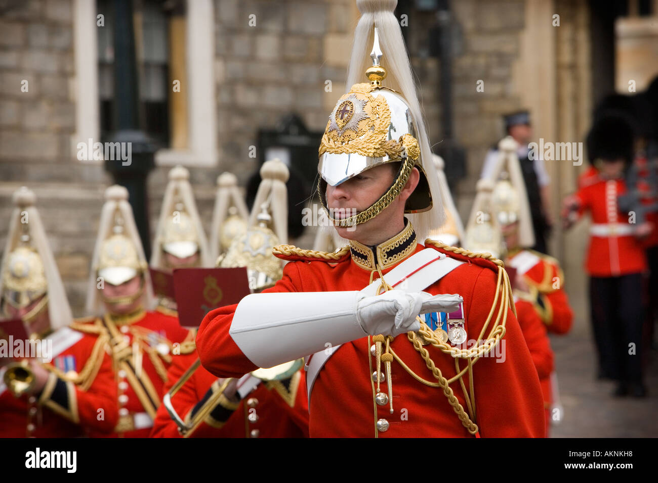 Changing the Guard at Windsor Castle Stock Photo - Alamy