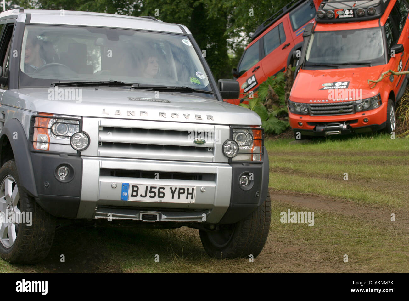 Land Rover discovery on display during the Royal Highland show at ...
