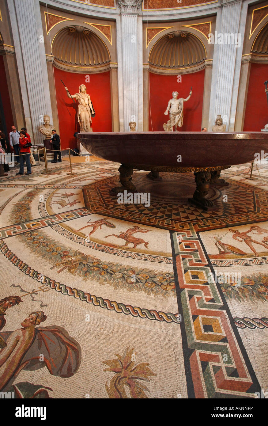 Sala Rotonda (Circular Room), Vatican Museum, Italy Stock Photo - Alamy