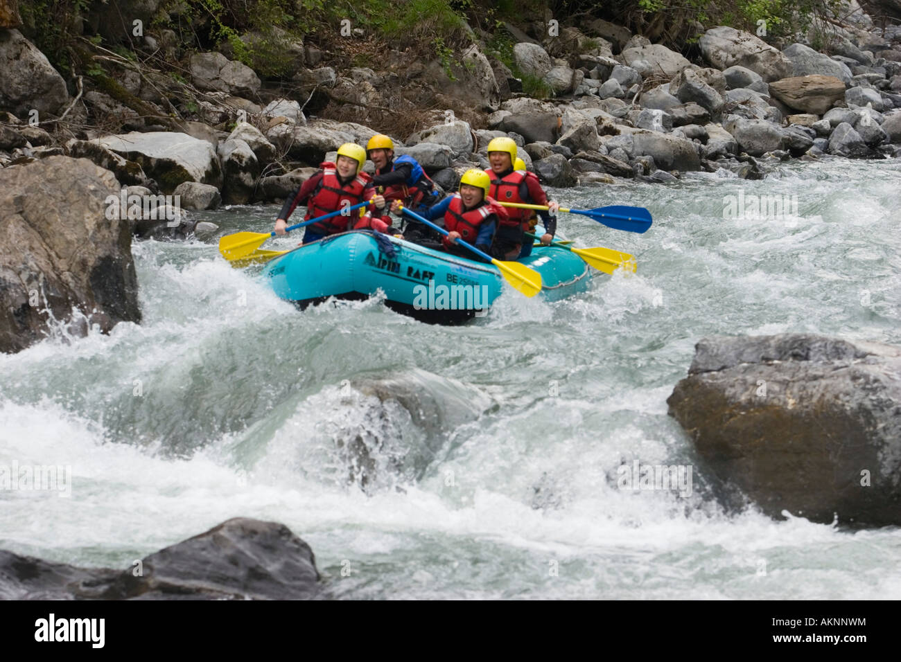 Rafting on River L tschine Interlaken Bernese Oberland highlands Canton ...