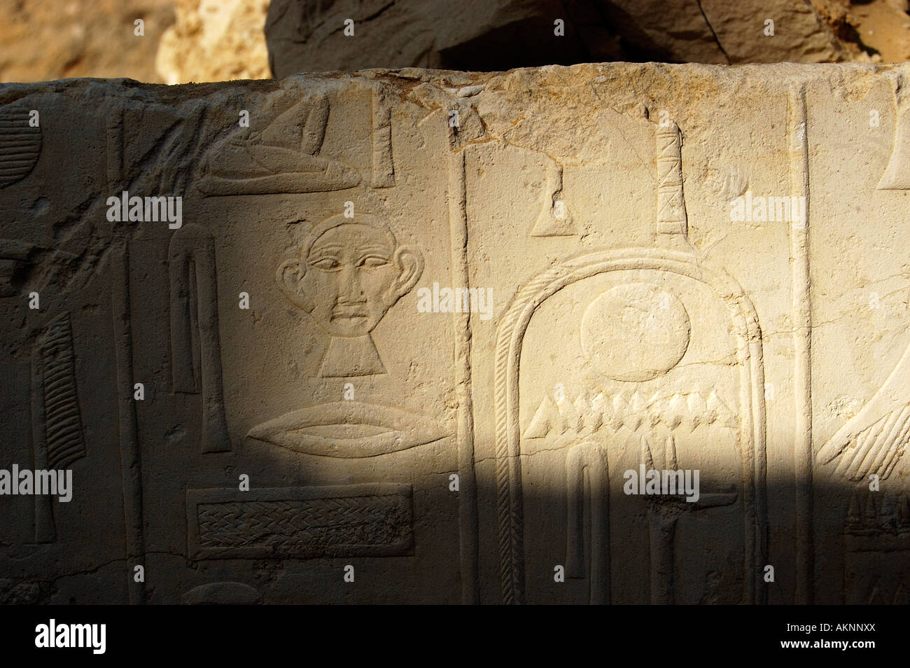 Hieroglyphs on a stone, Egypt Stock Photo - Alamy