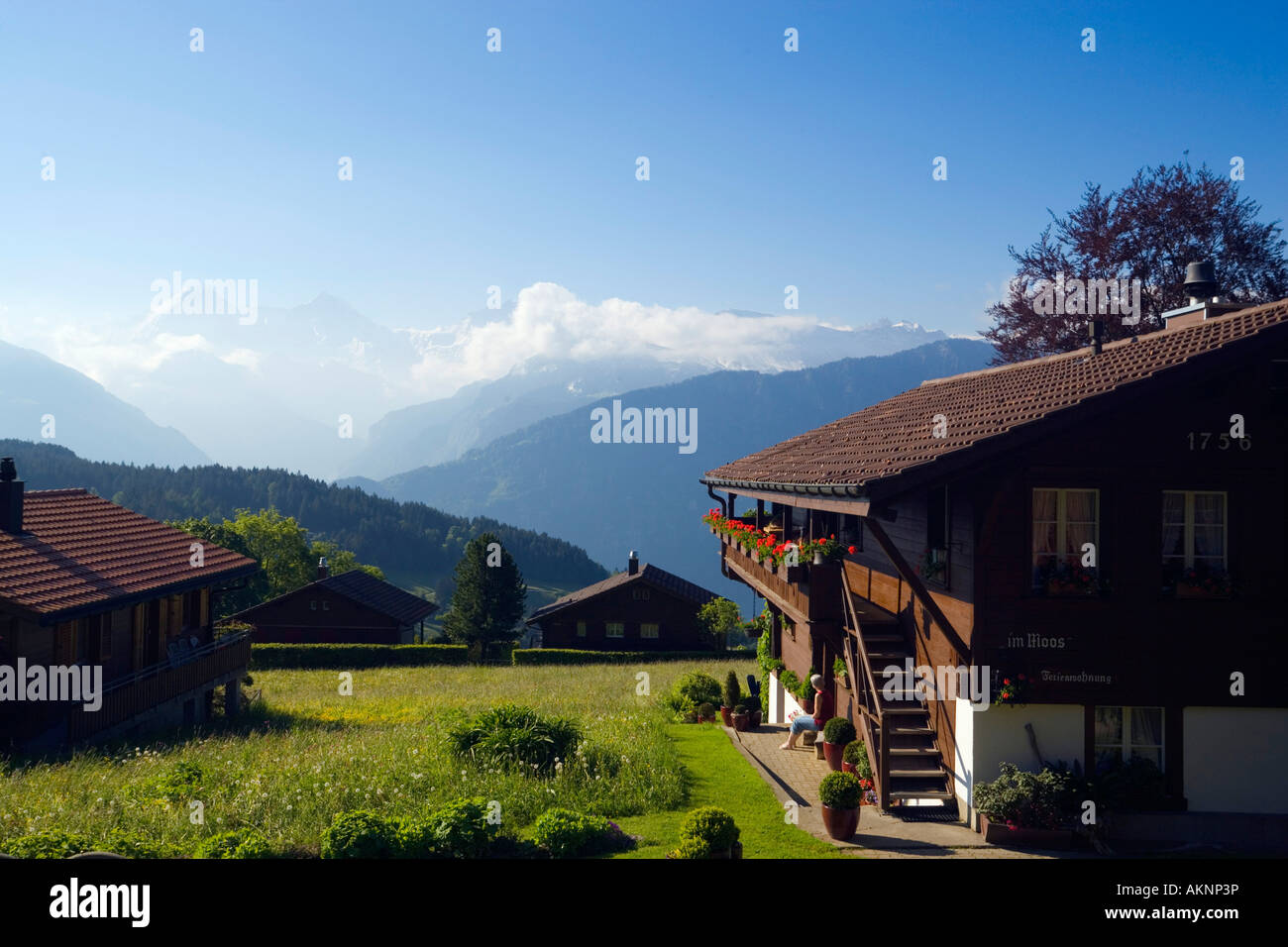 Beatenberg longest village of Europe near Interlaken Bernese Oberland ...