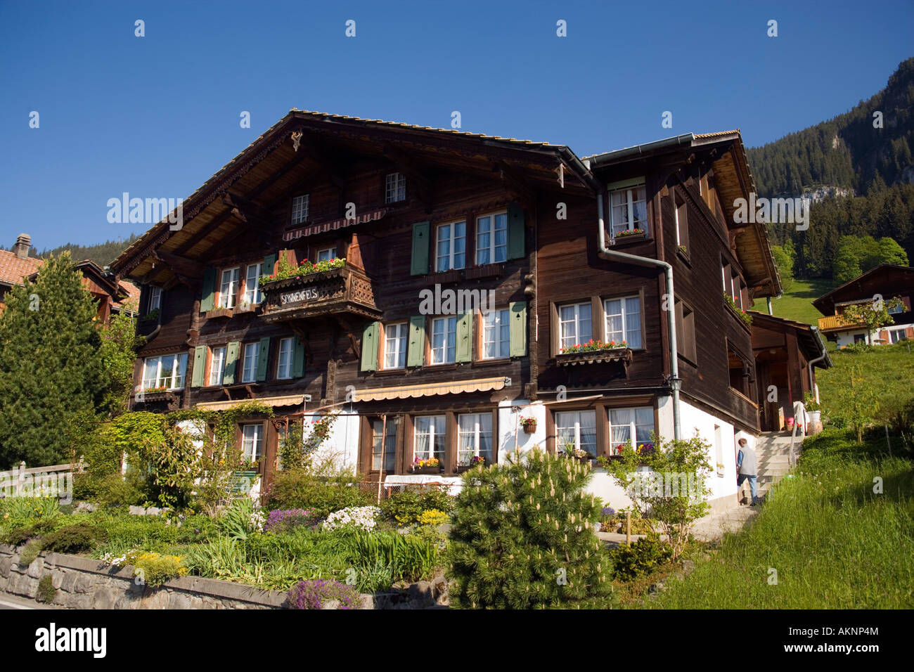 Beatenberg longest village of Europe near Interlaken Bernese Oberland ...