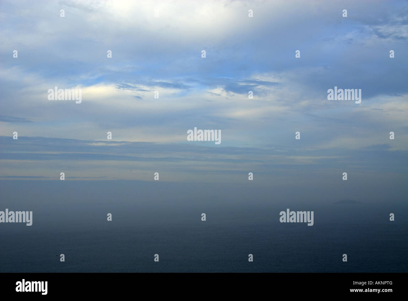 wide angle view towards Stepper Point, Padstow Cornwall UK from coast ...