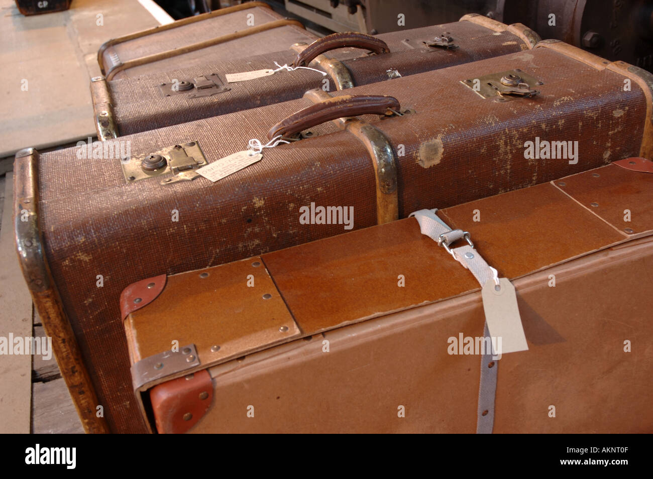 Old fashioned suitcase labels hi-res stock photography and images - Alamy