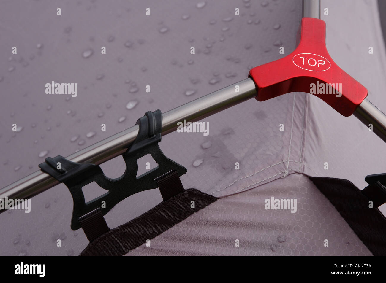 High tech lightweight tent components Stock Photo - Alamy