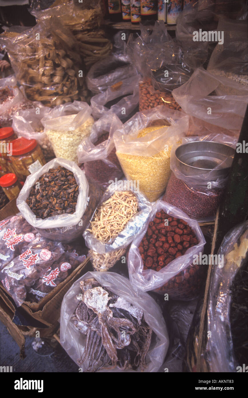 Dried Food Stall Hong Kong China Stock Photo - Alamy