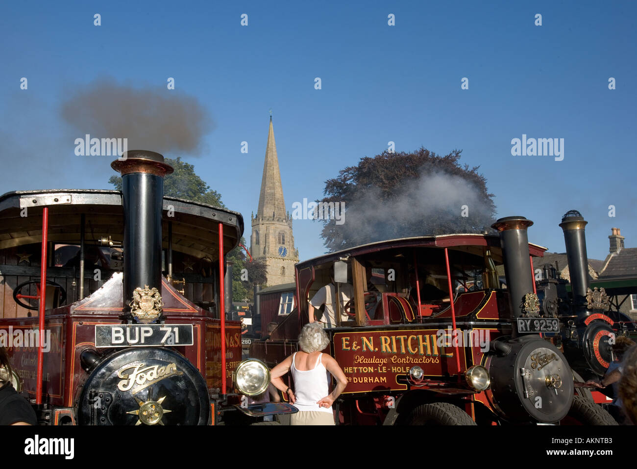 Masham steam engine Rally North Yorkshire England UK Stock Photo - Alamy