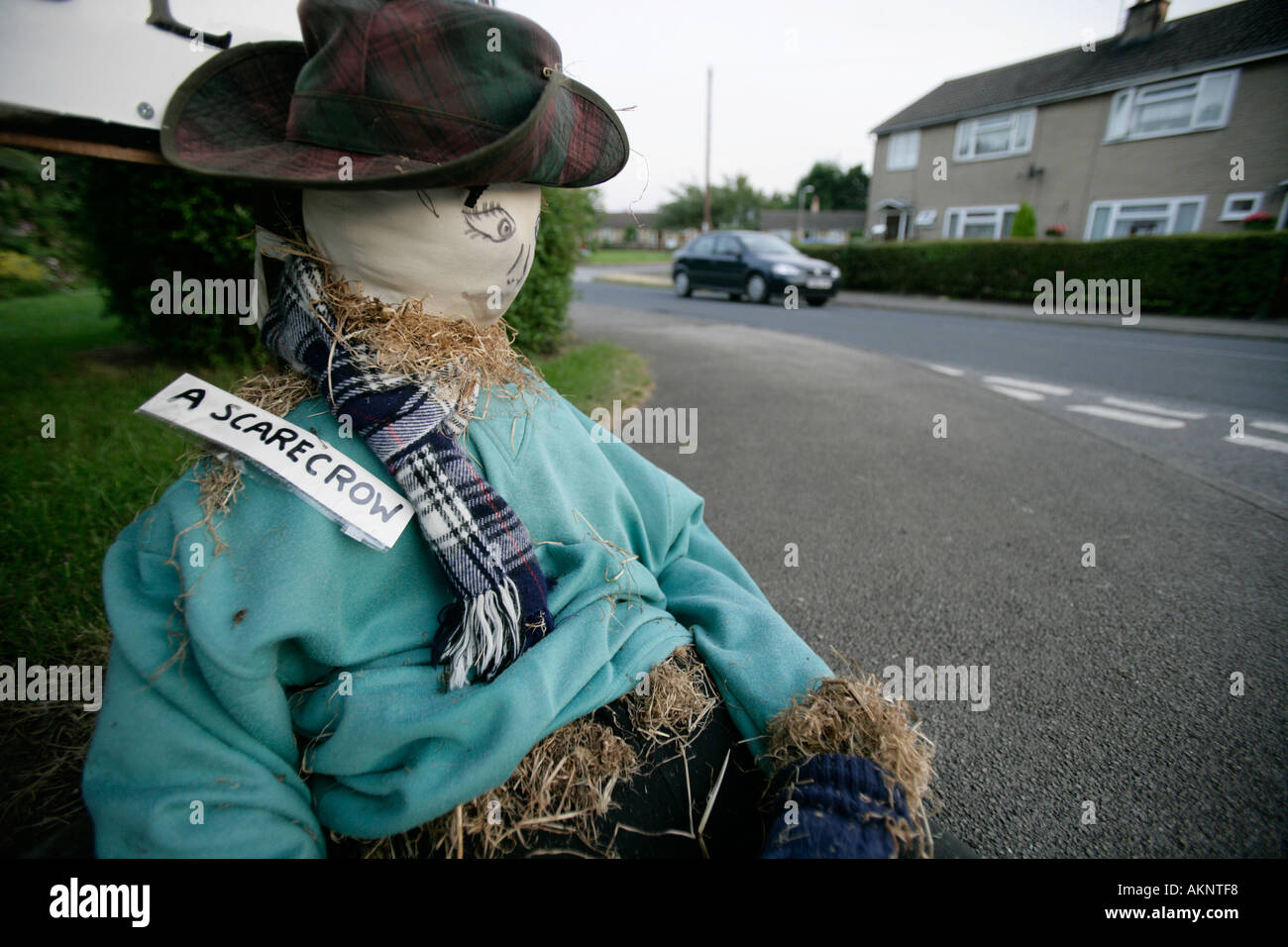 Display of scarecrows at Sawley Yorkshire England UK Great Britain ...