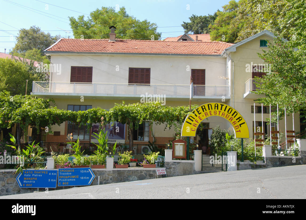 Platres village tavern cyprus hi-res stock photography and images - Alamy