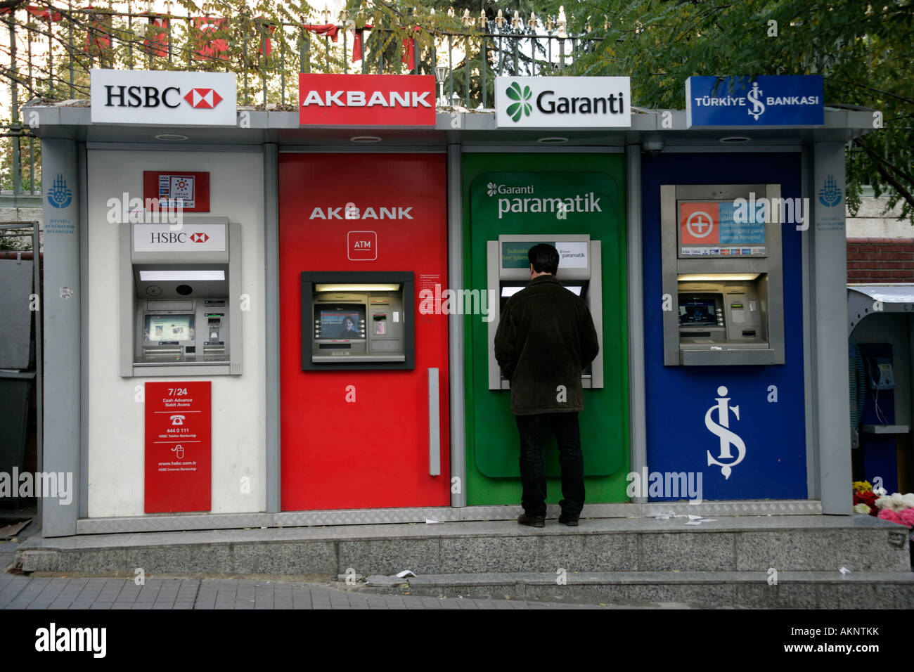 Cash vending machines in Istanbul, Turkey Stock Photo - Alamy