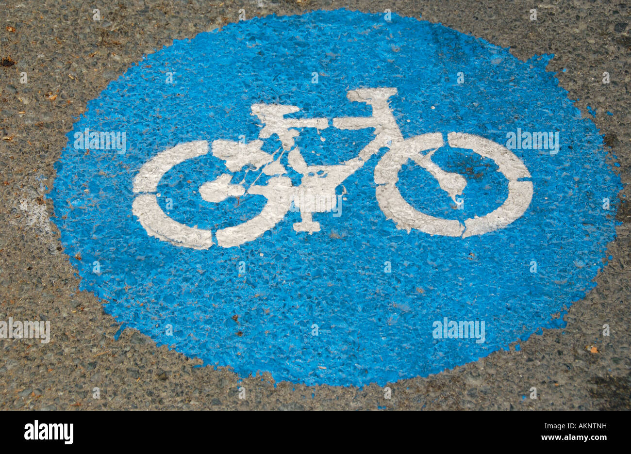 Cycleway sign in Platres on southern slope of the Troodos Mountains on ...