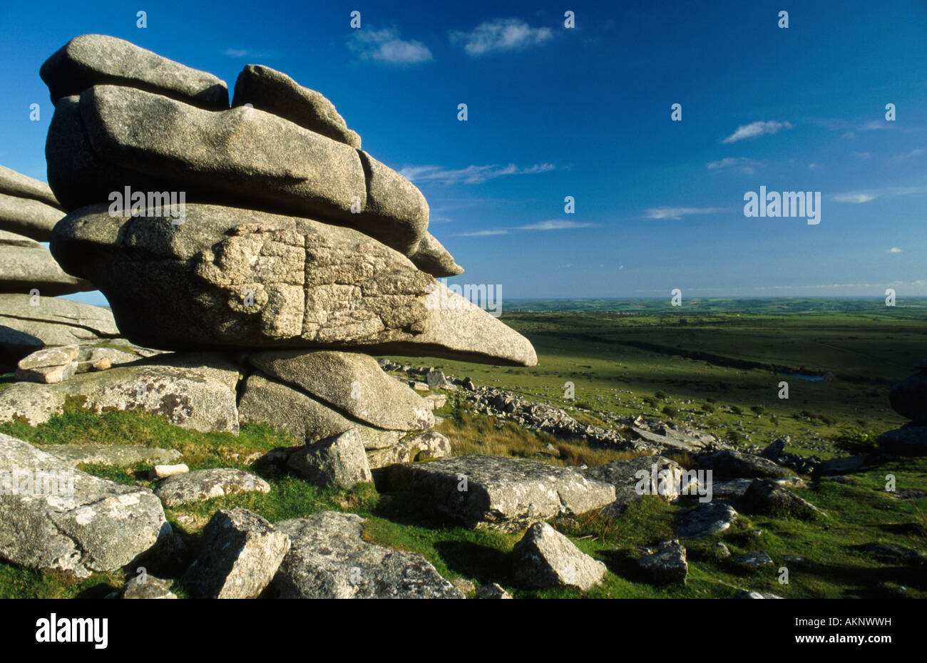 The Cheesewring on Bodmin Moor, Cornwall, UK Stock Photo - Alamy