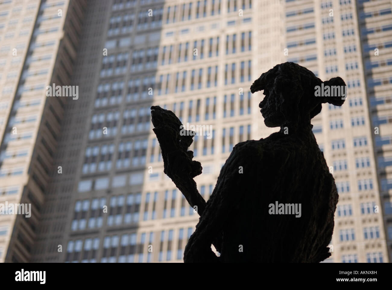 One of several statues Tokyo Metropolitan Government Buildings Shinjuku ...