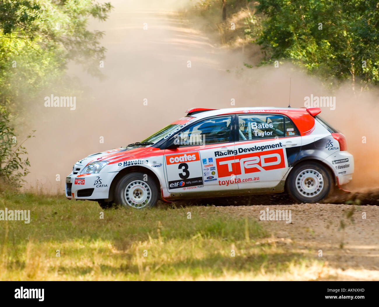 Neil Bates raising dust Stock Photo - Alamy