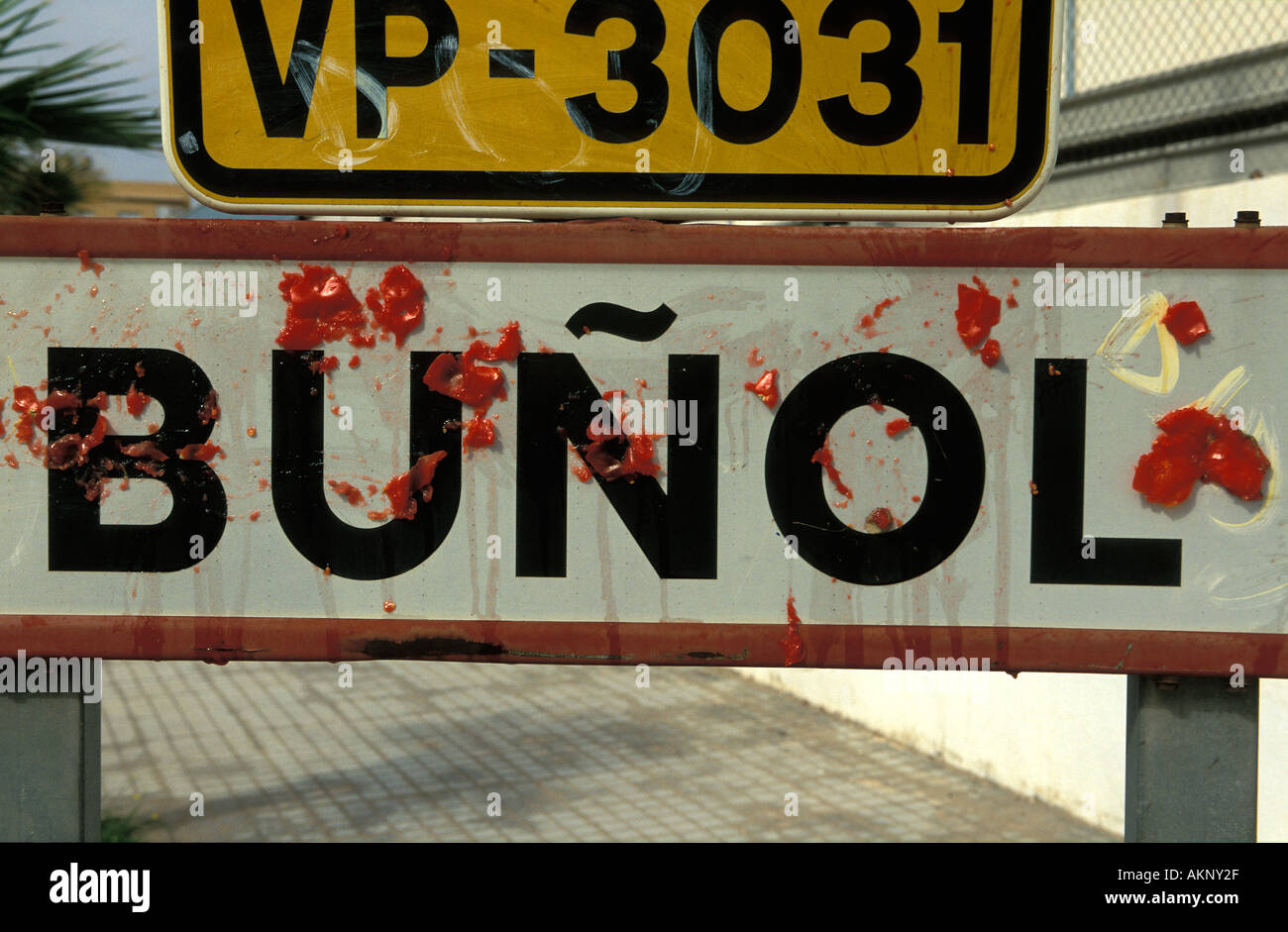 Bunol sign hi-res stock photography and images - Alamy