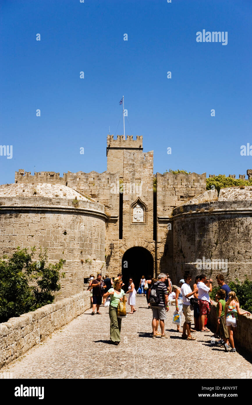 Amboise gate Palace of the Grandmaster built during the 14th century ...