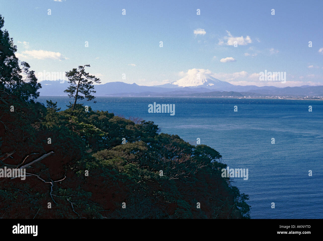 view of Mount Fuji from Enoshima Stock Photo - Alamy