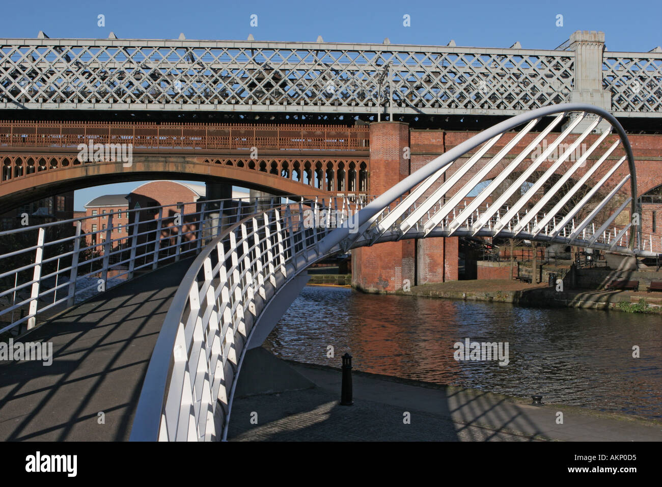 Merchants Bridge Castlefield Manchester UK Stock Photo - Alamy