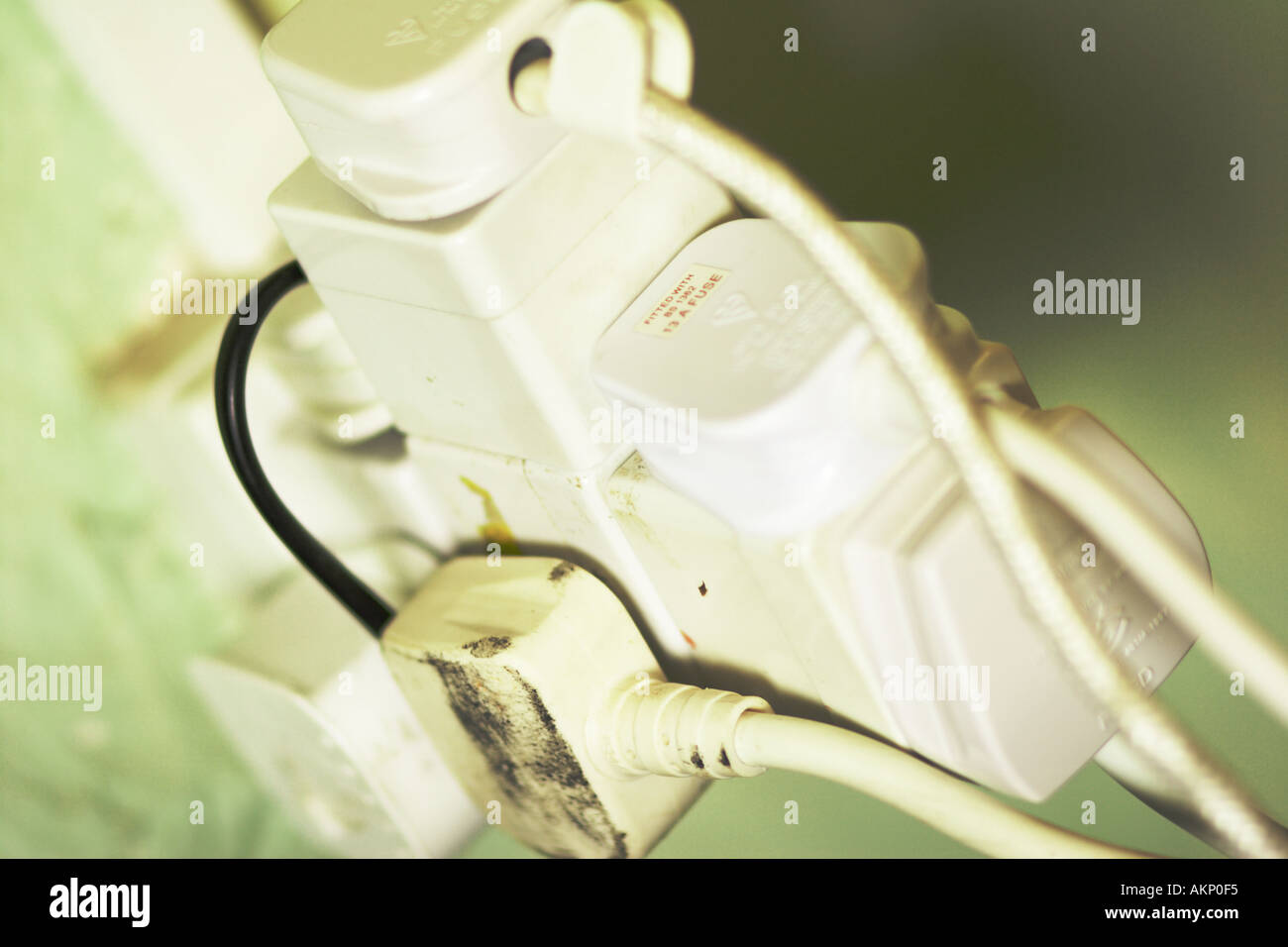 Electrical fire hazard hi-res stock photography and images - Alamy