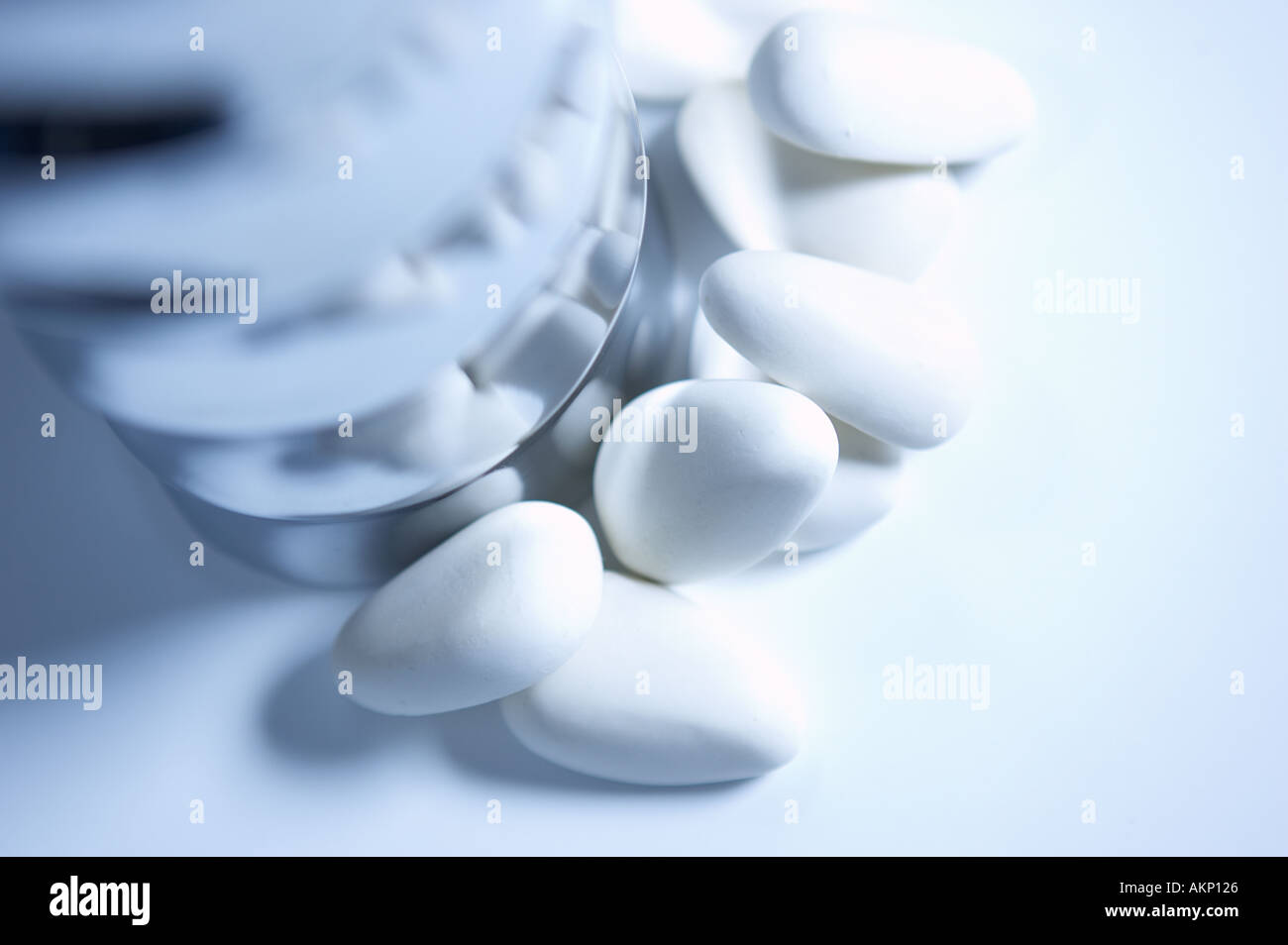 Blue Abstract Pebbles Chrome Stock Photo - Alamy