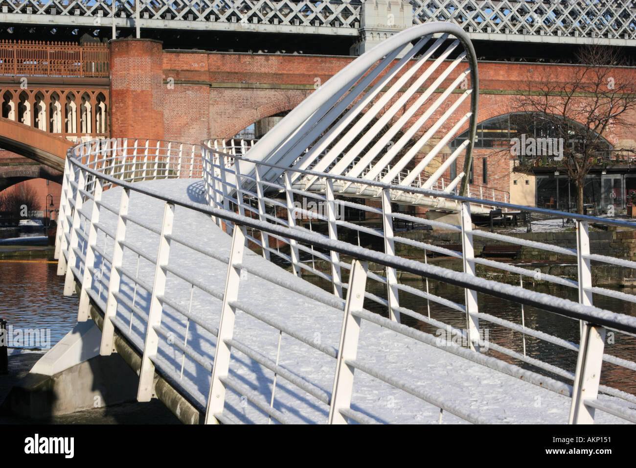 Merchants Bridge Castlefield Manchester UK Stock Photo - Alamy