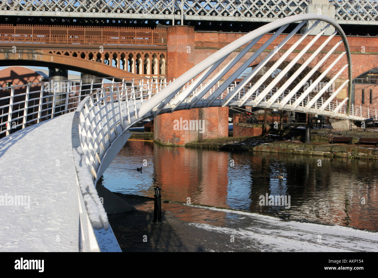 Merchants Bridge Castlefield Manchester UK Stock Photo - Alamy