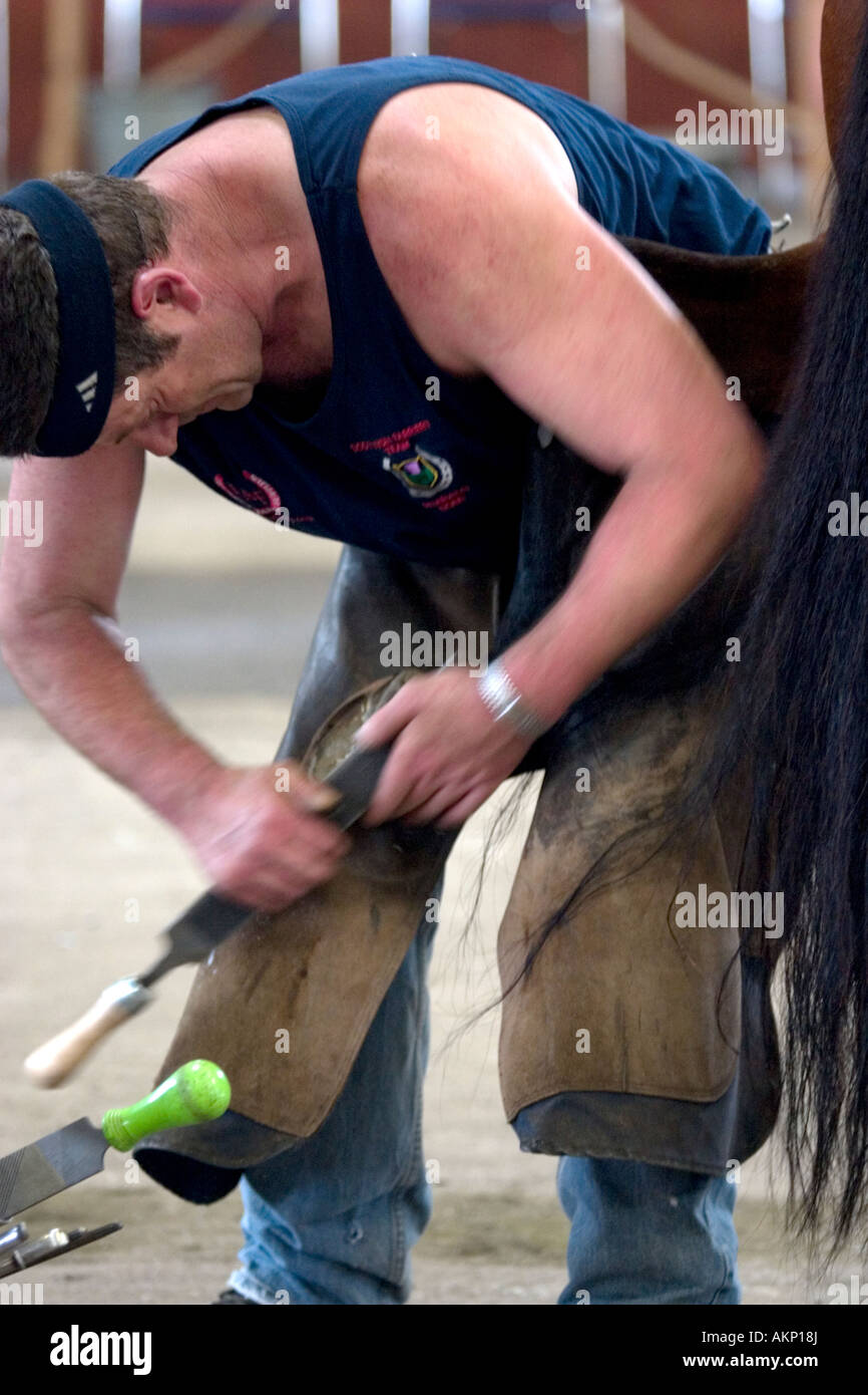 Professional Farrier on Show at the Royal Highland Show, Ingilston ...