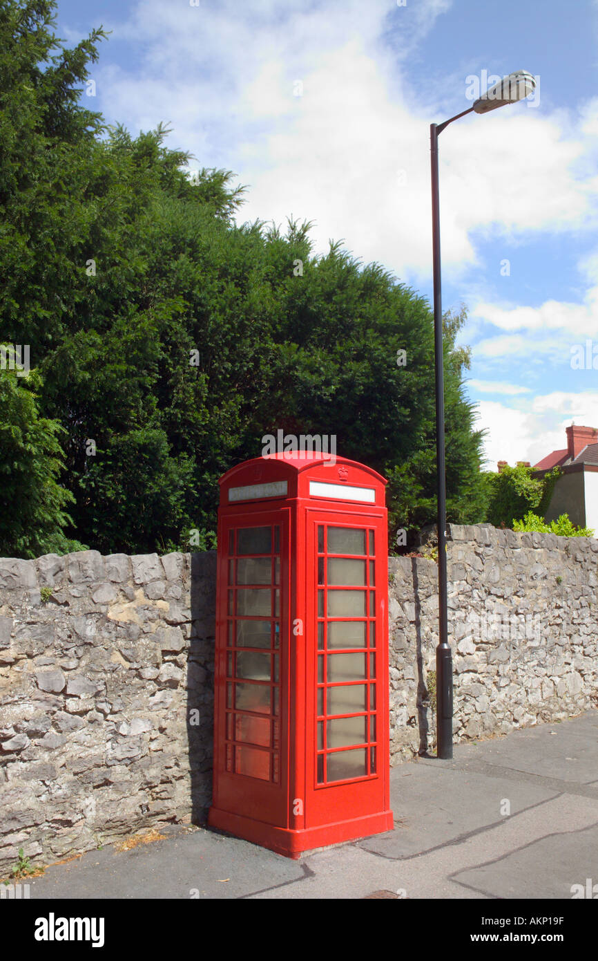 telephone box and lamp post Stock Photo - Alamy