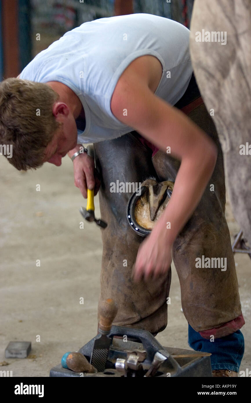 Professional Farrier on Show at the Royal Highland Show, Ingilston ...