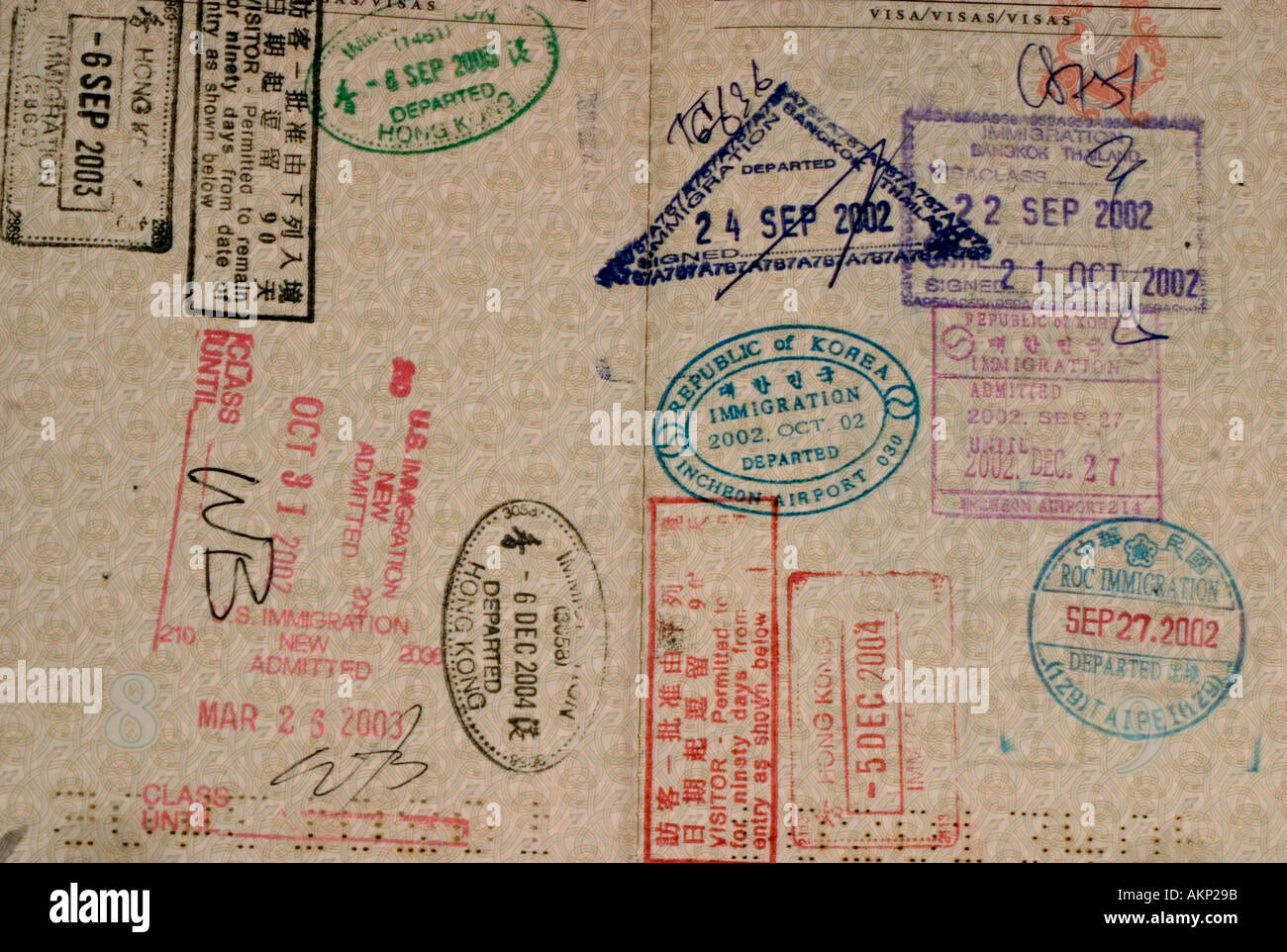 Passport stamps china hi-res stock photography and images - Alamy