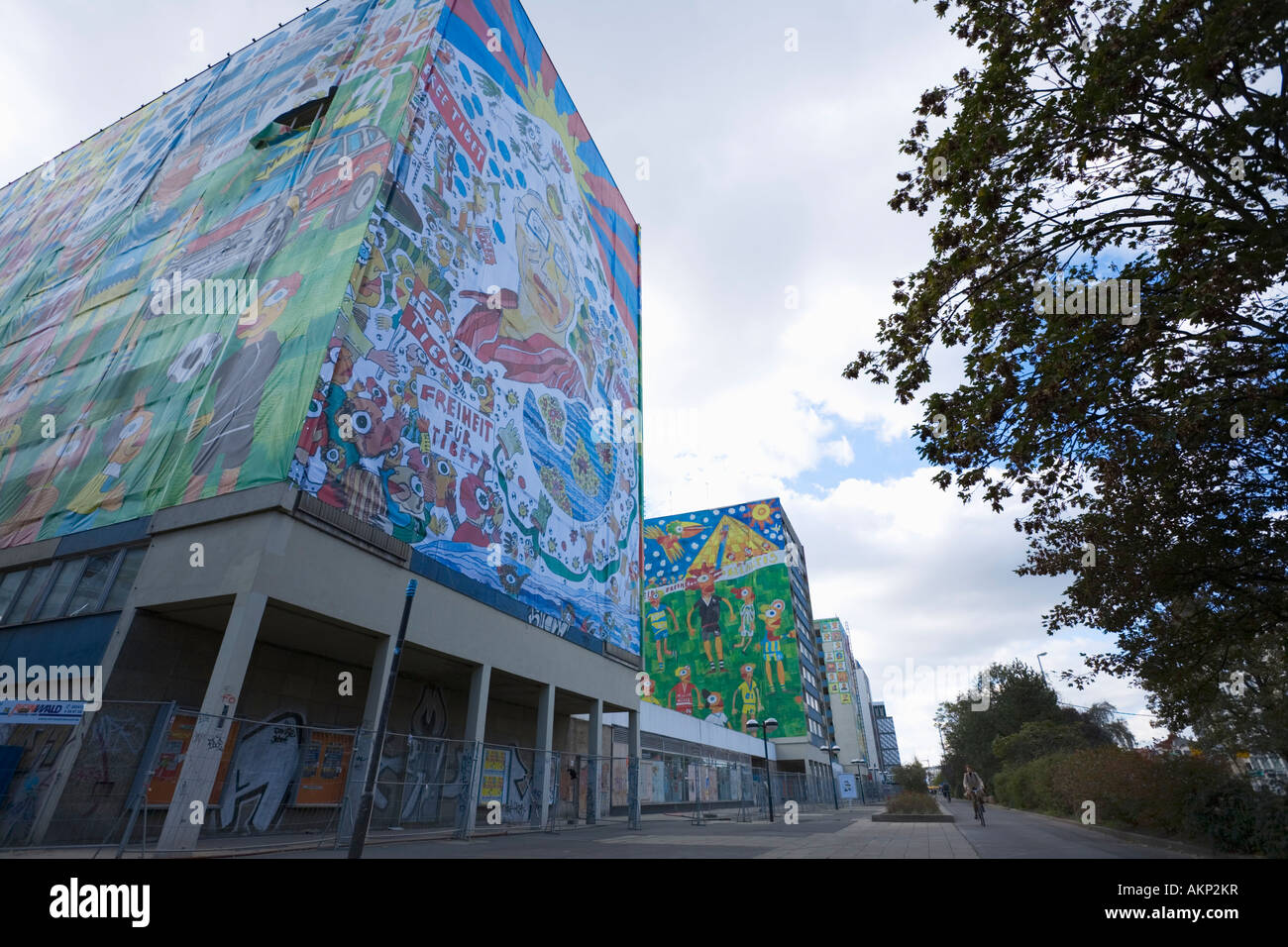 Socialist Buildings destined for demolition and wrapped in murals ...