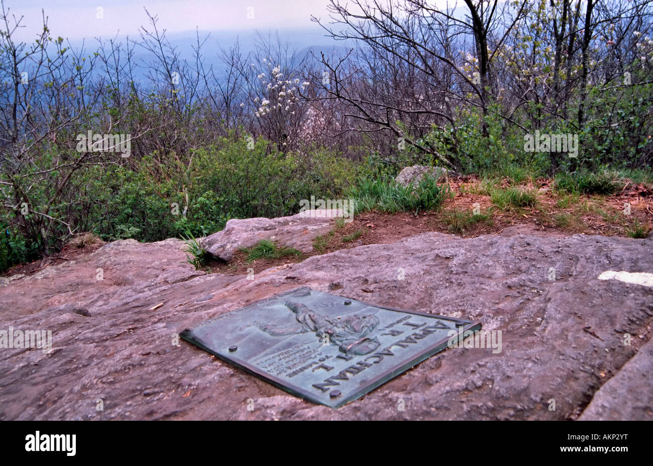 Springer Mountain, Appalachian Trail, Georgia: Sign marks the begining ...
