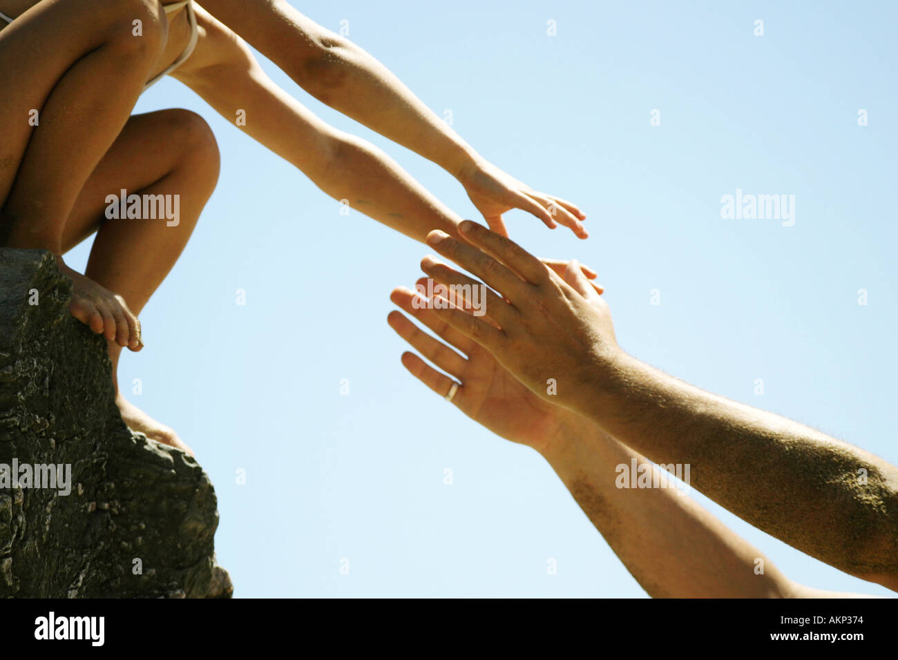 Outstretched arms for catch hi-res stock photography and images - Alamy