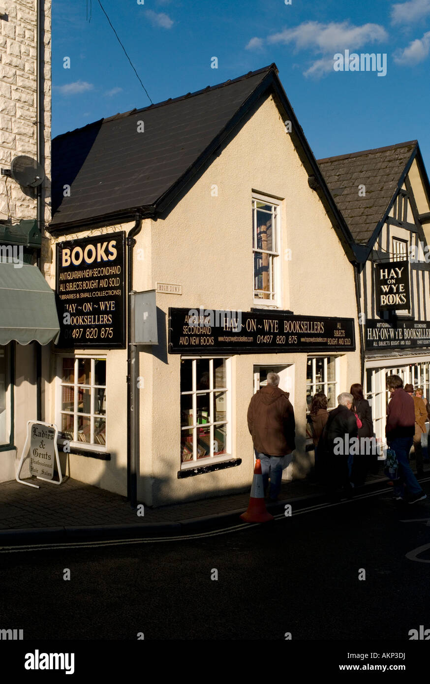 Bookshop at Hay on Wye Stock Photo - Alamy