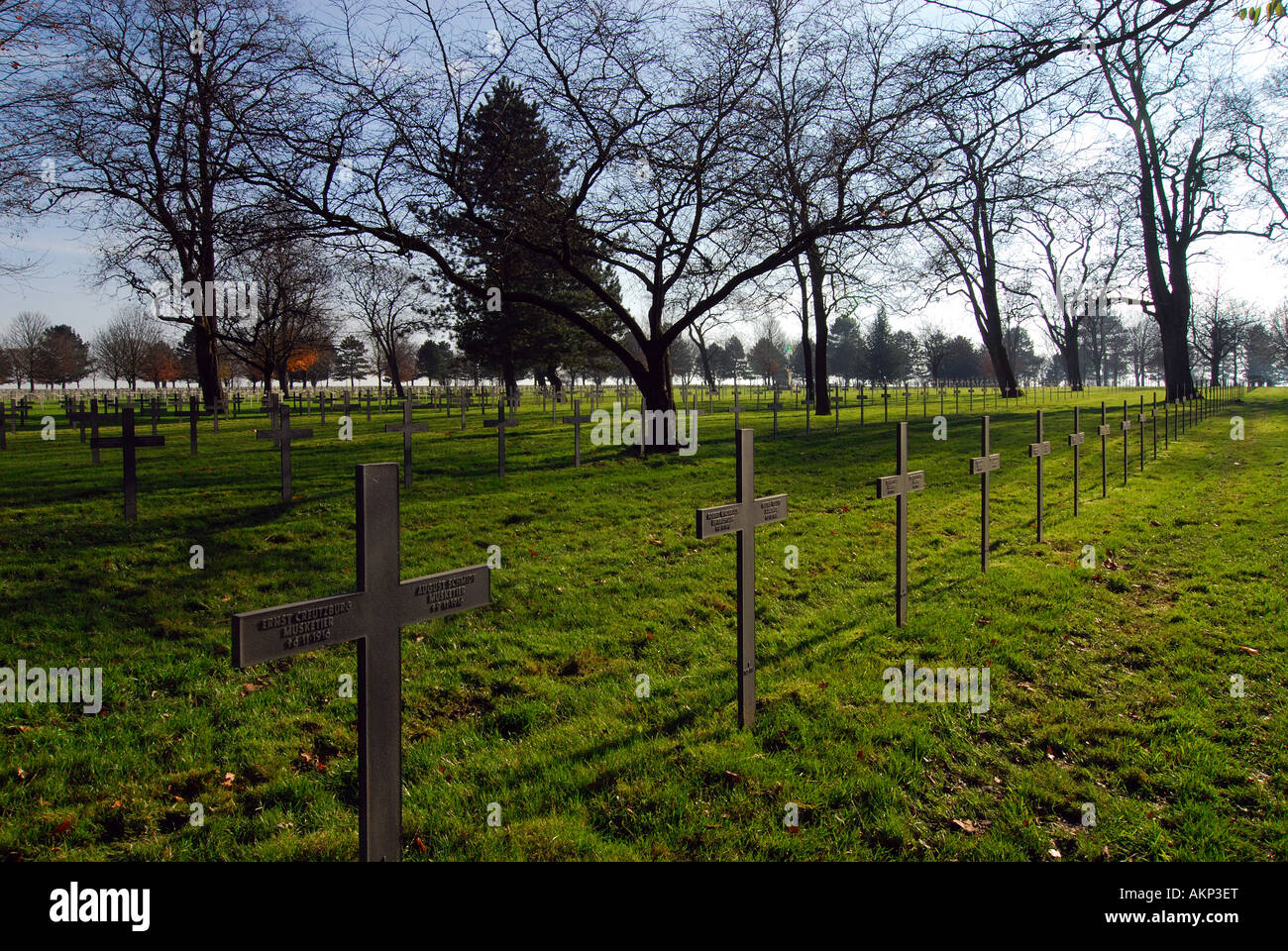 German war graves, World War One cemetery, France Stock Photo - Alamy